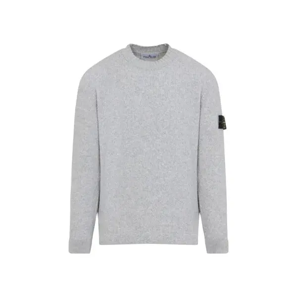 Stone Island Wool Blend Knit Sweater - Grey
