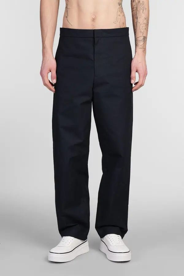 JIL SANDER Cotton Straight Leg Pants