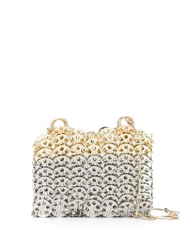 Rabanne 1969 Nano Skyl Pochette - M Silver Light Gold