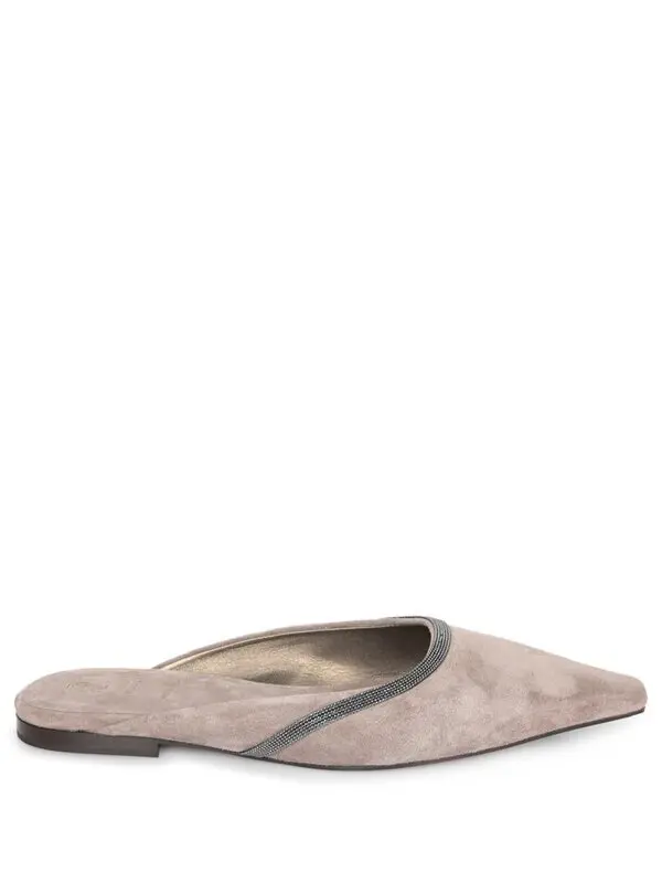 Brunello Cucinelli Suede Mules