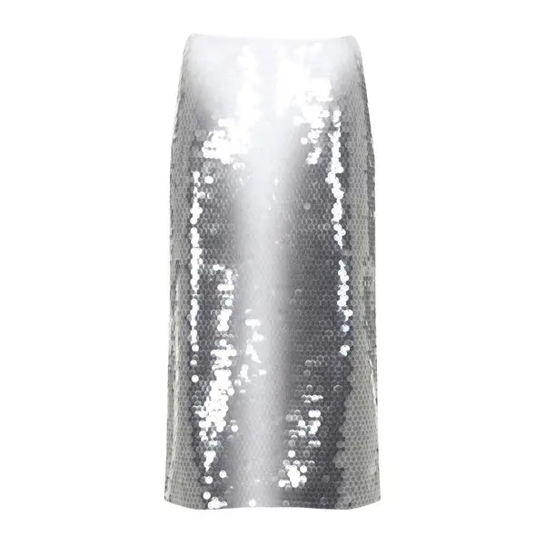 Sportmax Toano Sequined Midi Skirt - Grey