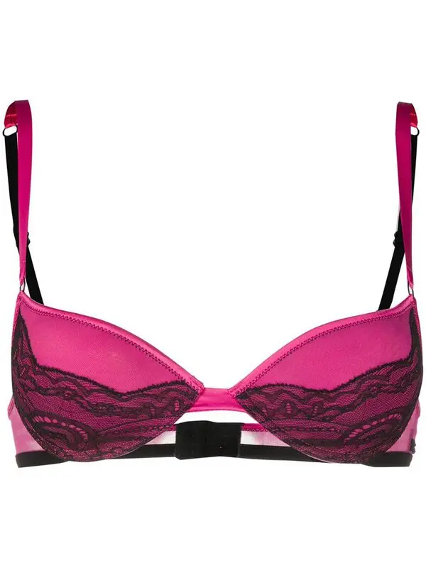 Dolce & Gabbana Lace Panel Bra - Multicolor