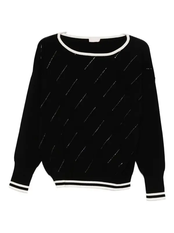 Liu Jo Contrasting Trim Sweater - Multicolor