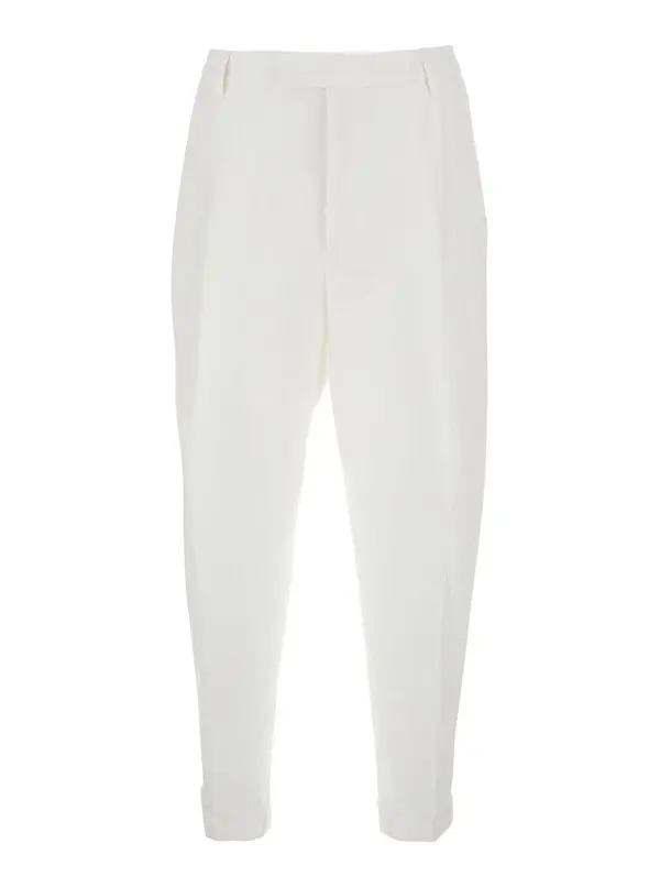 Dolce & Gabbana Regular Fit Trousers - White