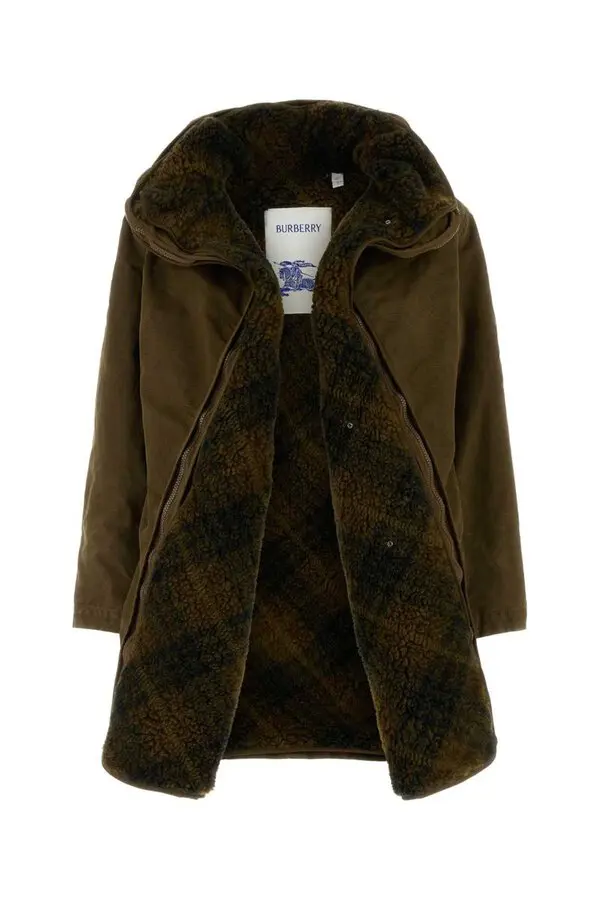 Burberry Gabardine Reversible Jacket - Green