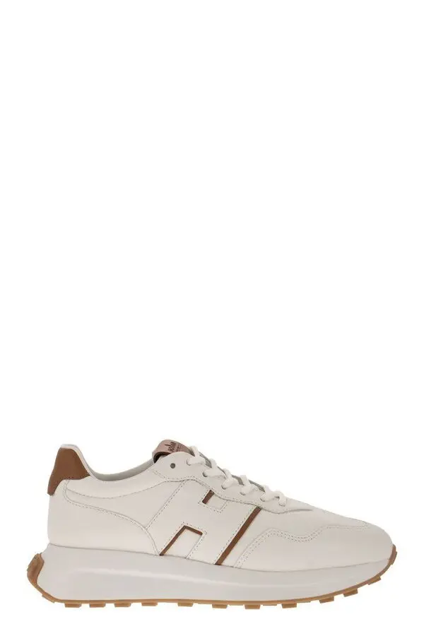 Hogan H641 Leather Trainers - White
