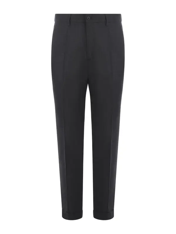 BRIGLIA 1949 Stretch Virgin Wool Trousers - Grey