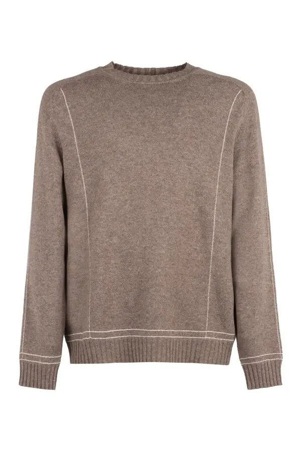 Giorgio Armani Wool And Cashmere Sweater - Beige