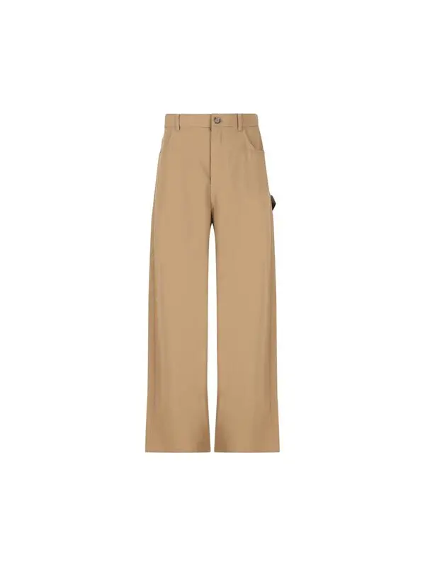 Loewe Cotton Carpenter Pants - Beige