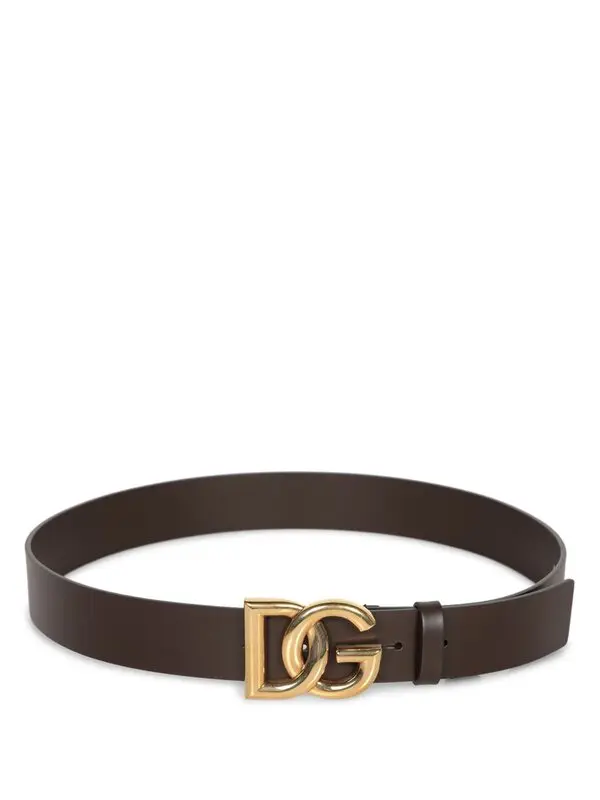 Dolce & Gabbana Belt With Dg Logo Buckle