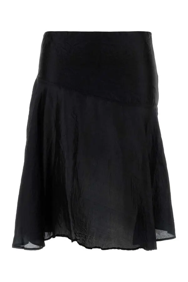 Gimaguas A-line Layered Skirt - Black