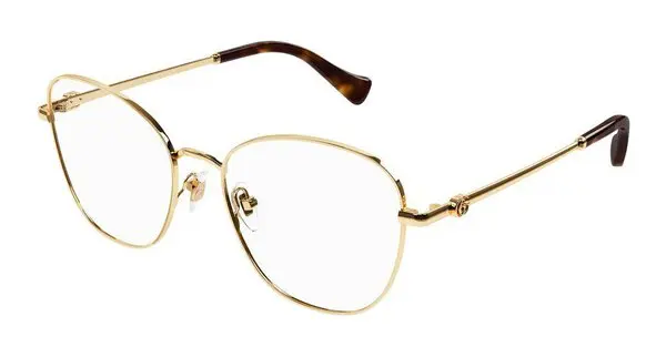 Gucci Optical Eyeglasses - Gold Gold Transparent