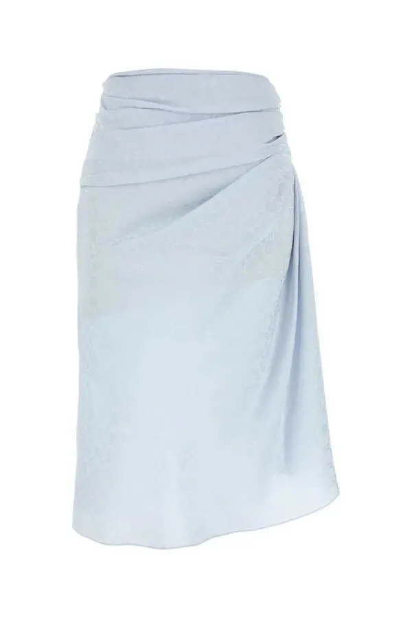 Givenchy Silk Skirt - Blue