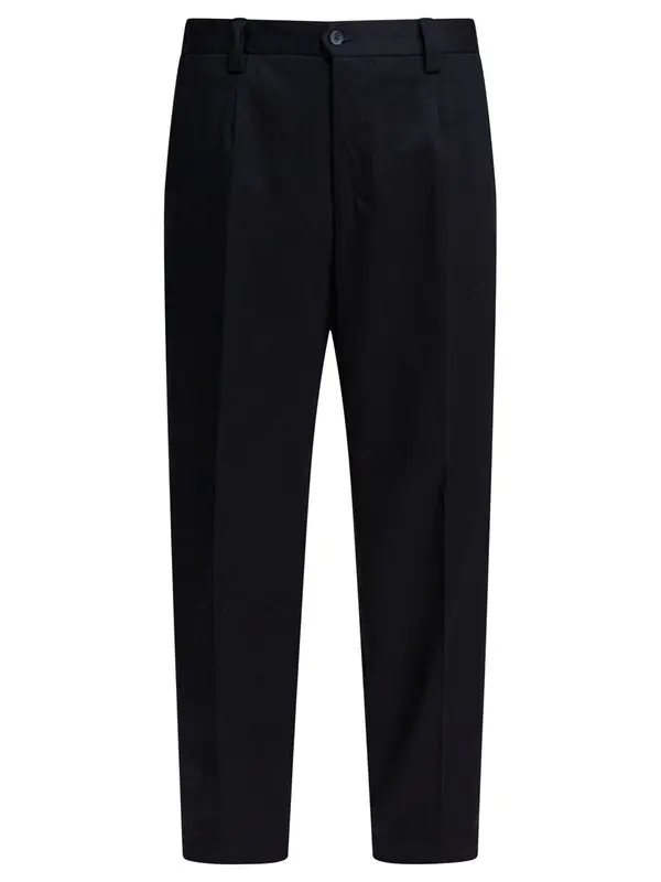 BRIGLIA 1949 Solid Slim Fit Trousers - Blue