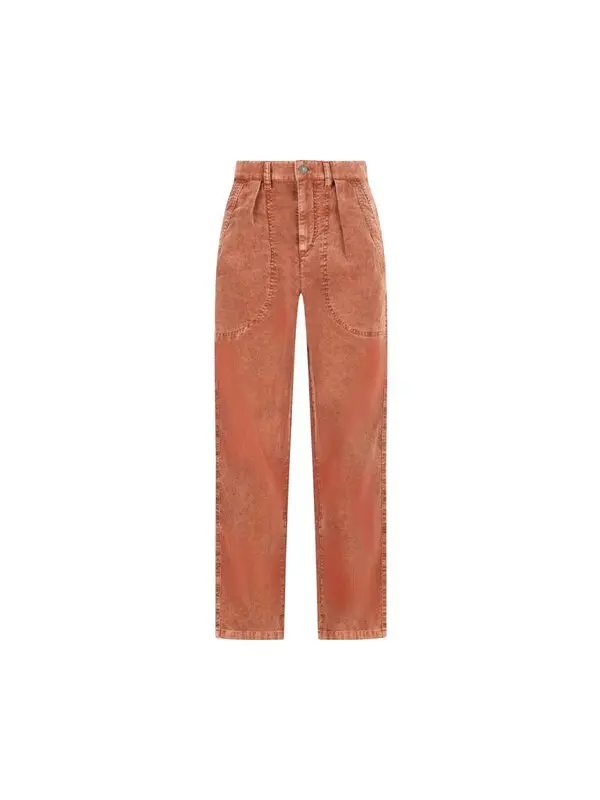 Isabel Marant Straight Leg Jeans - Rust