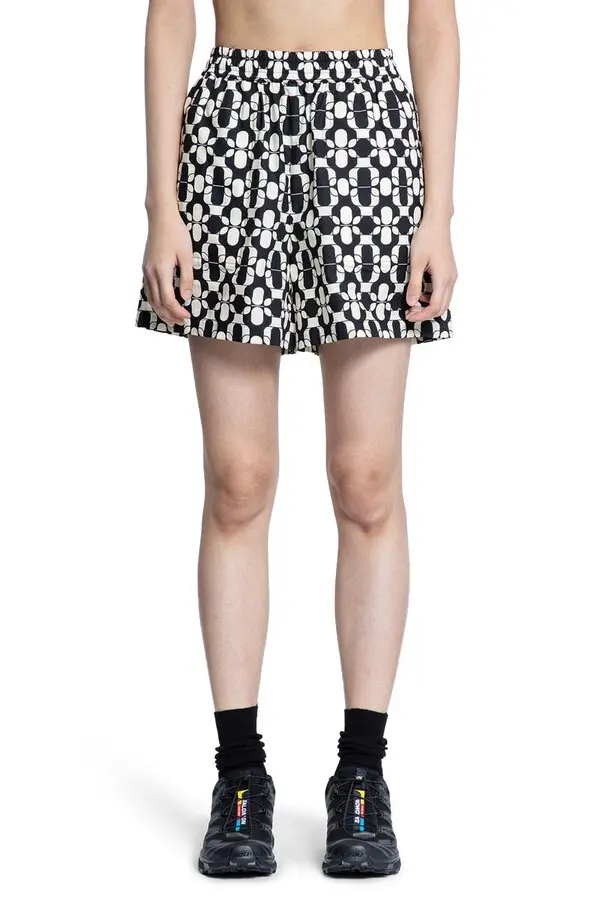 Moncler Printed Cotton Shorts