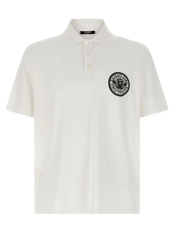 Balmain Coin' Polo Shirt - Multicolor