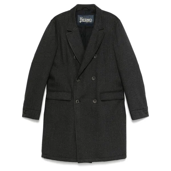Herno Double-breasted Virgin Wool Coat