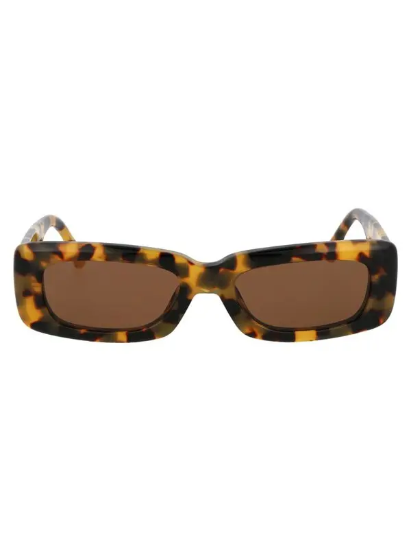 Attico Mini Marfa Sunglasses - T-shell/yellowgold/brown