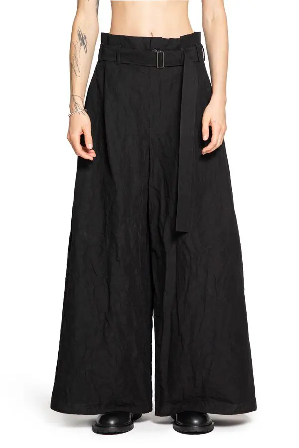 FORME D'EXPRESSION Wide Leg Belted Trousers