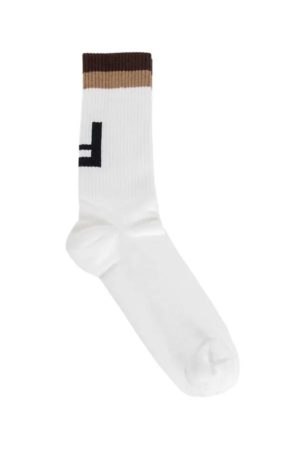 Fendi Ff Cotton Socks - Multicolor