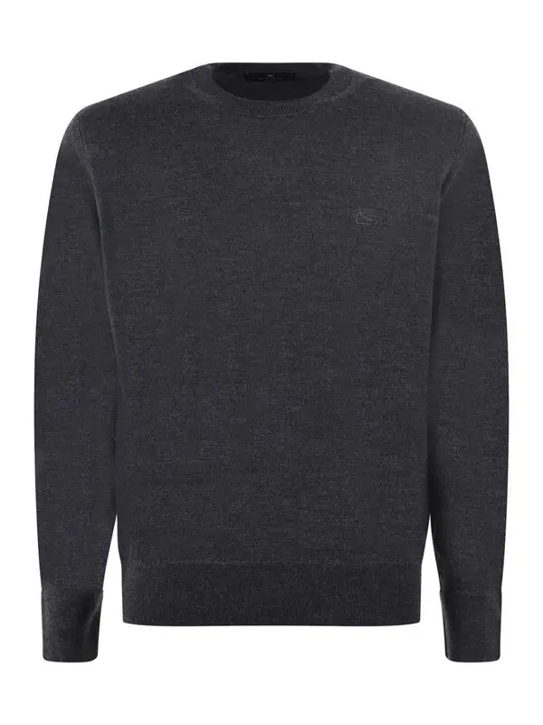 Etro Sweater - Grigio Scuro Melange