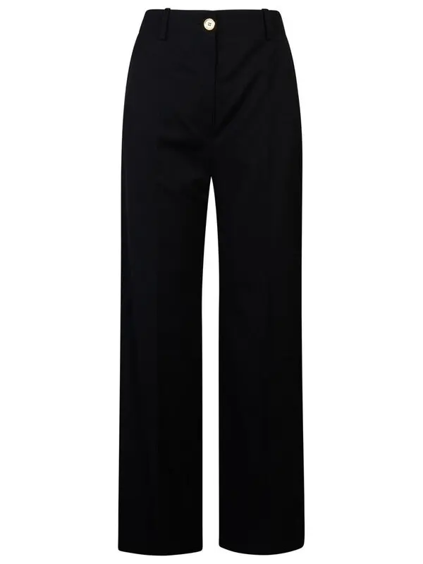 Patou Virgin Wool Straight Leg Trousers