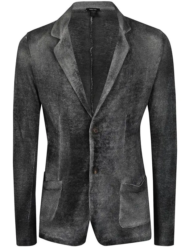 Avant Toi Hand Painted Rever Jacket - Yellow