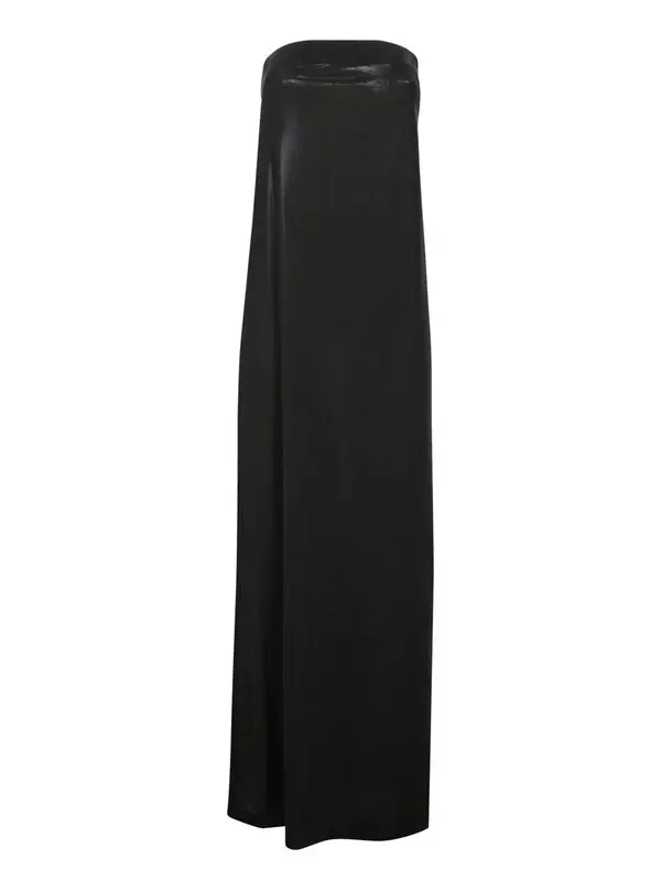 Norma Kamali Long Dress With Side Slit - Black