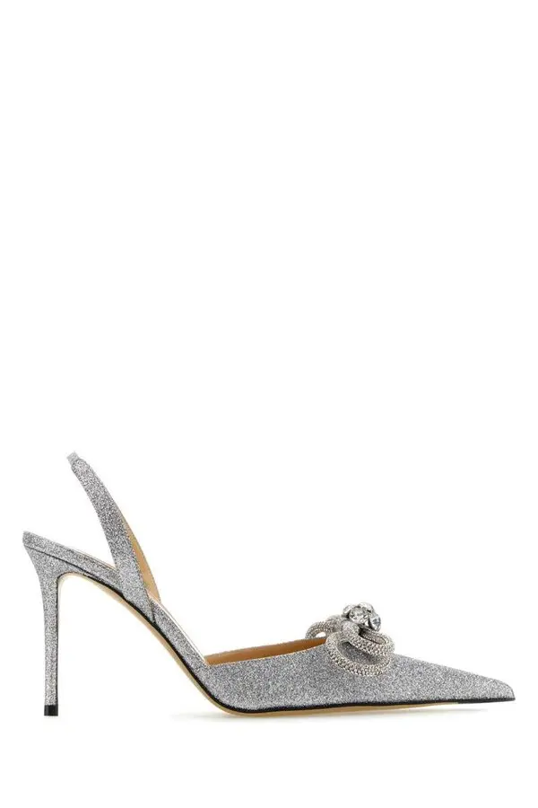 Mach & Mach Heeled Pumps - Silver