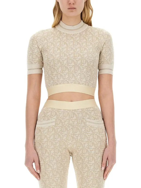 Palm Angels Monogram Jersey Top