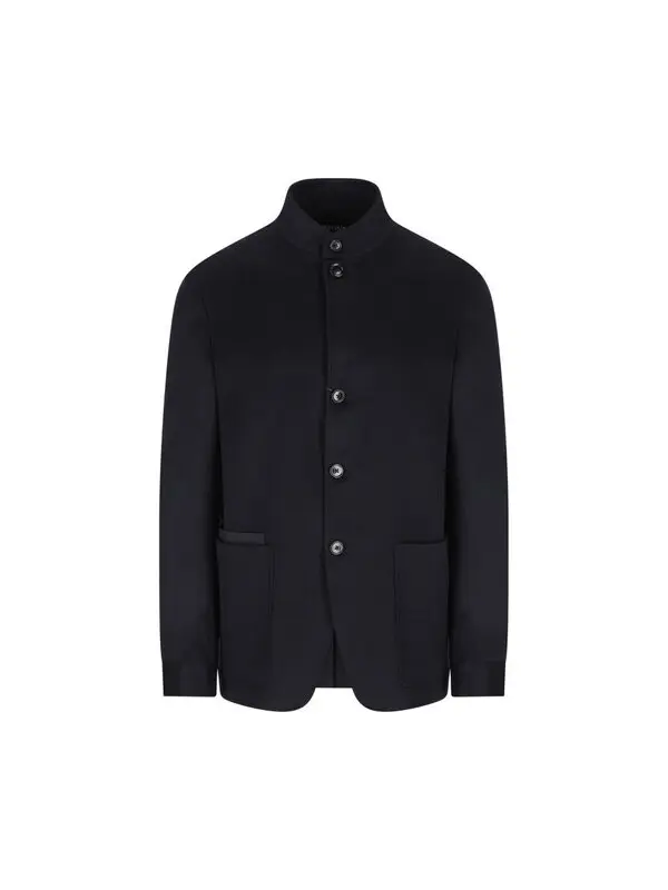 Zegna Il Conte Di Jacket In Oasi Cashmere - Multicolor