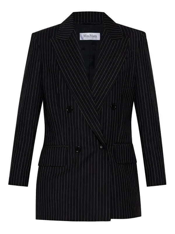 Max Mara Cashmere Herringbone Jacket - Multicolor
