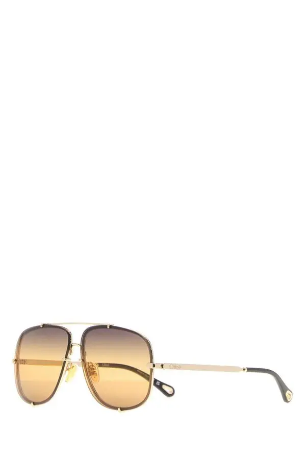 Chloé Round Frame Sunglasses - Gold