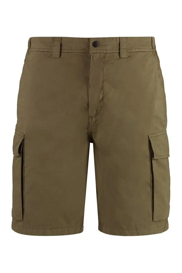 Woolrich Cotton Bermuda Shorts - Green