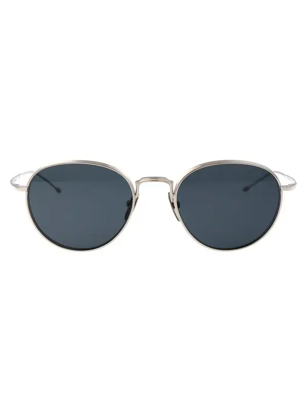 Thom Browne Round Frame Sunglasses - 046 Silver