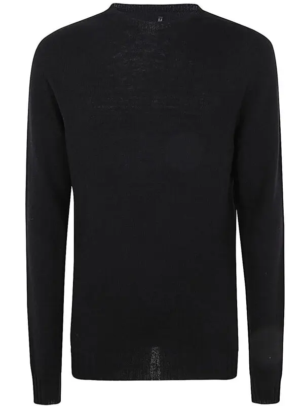 MD75 Round Neck Cashmere Sweater - Black