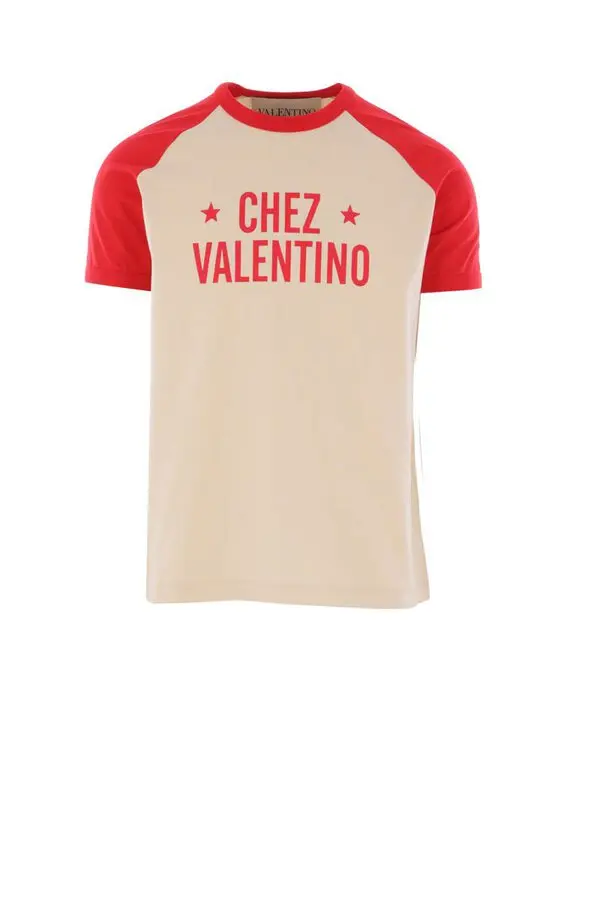 Valentino Garavani T-shirts And Polos - Butter+raspberry