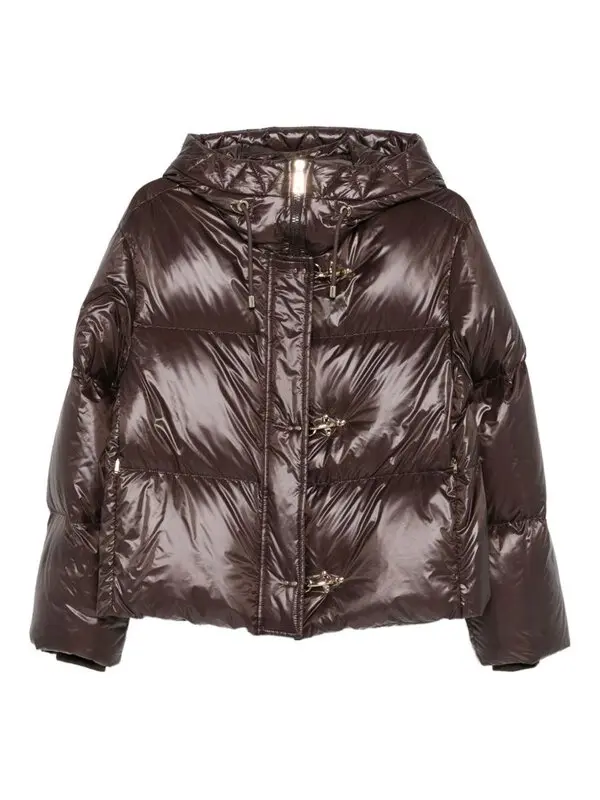 FAY Jacket With Hooded Neckline - Multicolor
