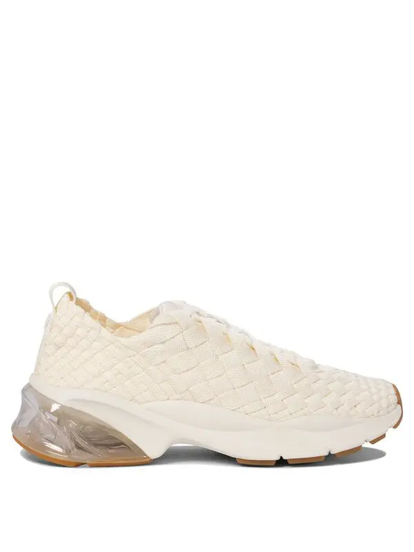 Tory Burch Good Luck Woven Trainer Sneakers - White