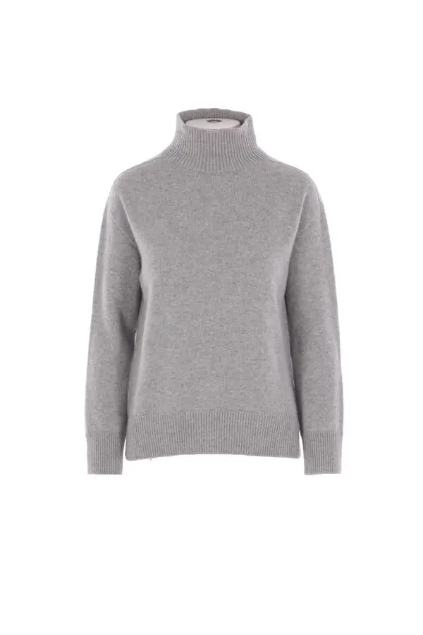 Max Mara Cashmere Knit Sweater - Light Grey