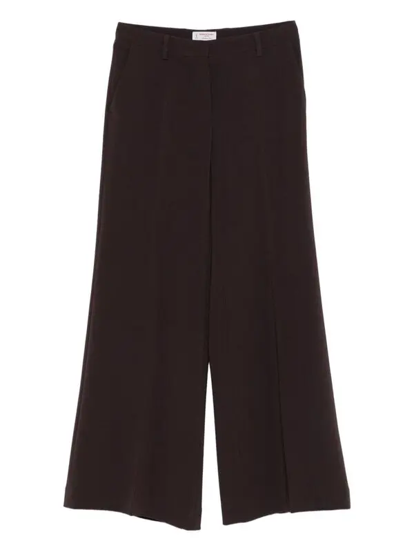 Alberto Biani Wide-leg Trousers - Brown