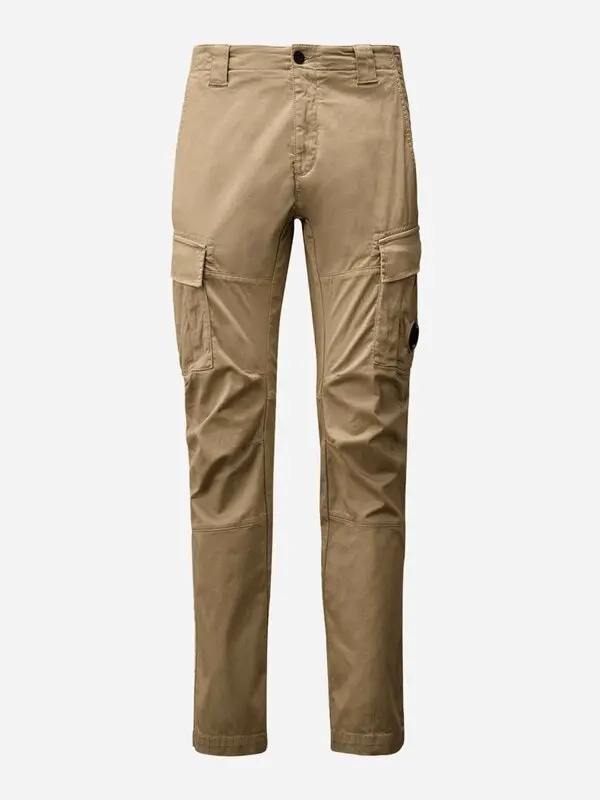 C.P. COMPANY Cotton Cargo Pants - Brown