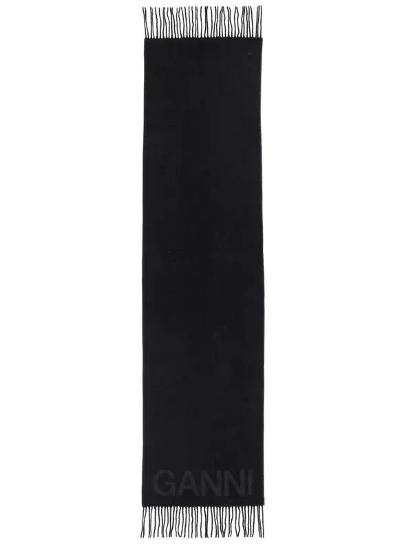 GANNI Scarf With Logo