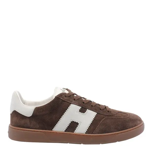 Hogan Leather And Suede Sneakers - Brown