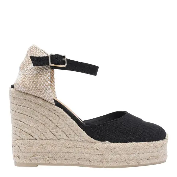 CastaÑer Carol Wedge Sandals - Black