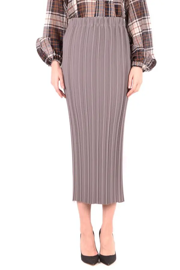 ALYSI Pleated Midi Skirt