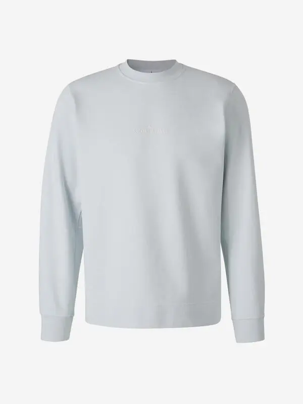Stone Island Cotton Fleece Crewneck Sweatshirt - Blue