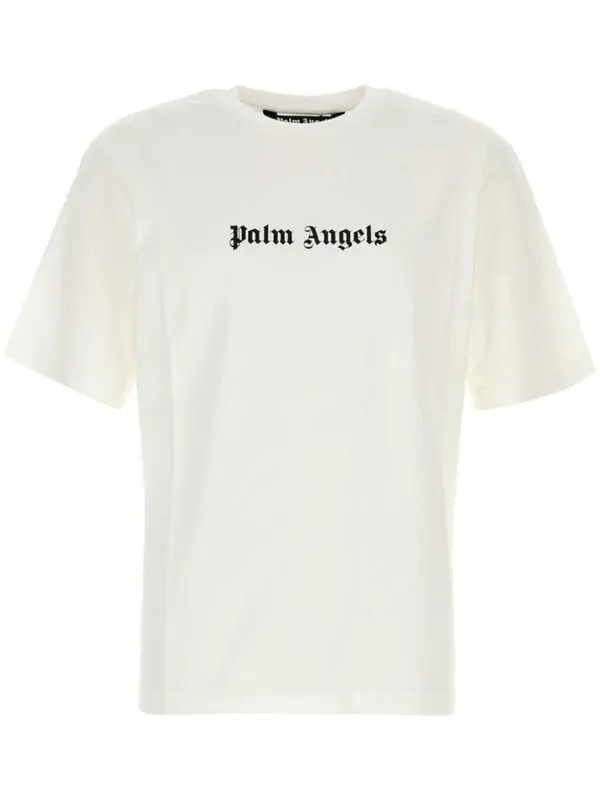Palm Angels Classic Logo Cotton T-shirt - White