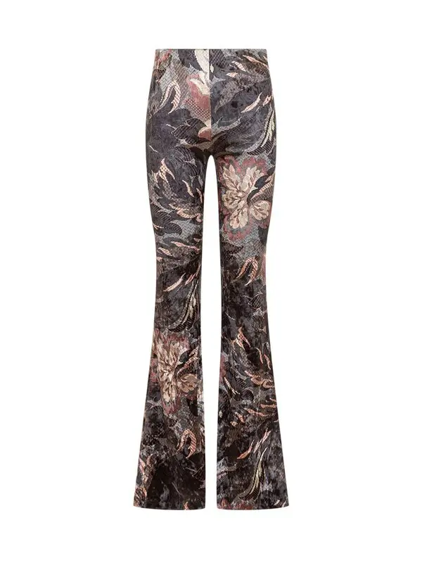 Etro Flared Floral Print Pants